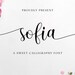 Sofia Font, Wedding Script Font, Modern Font, Display Font, Cricut Font Script, Font Bundle for ...
