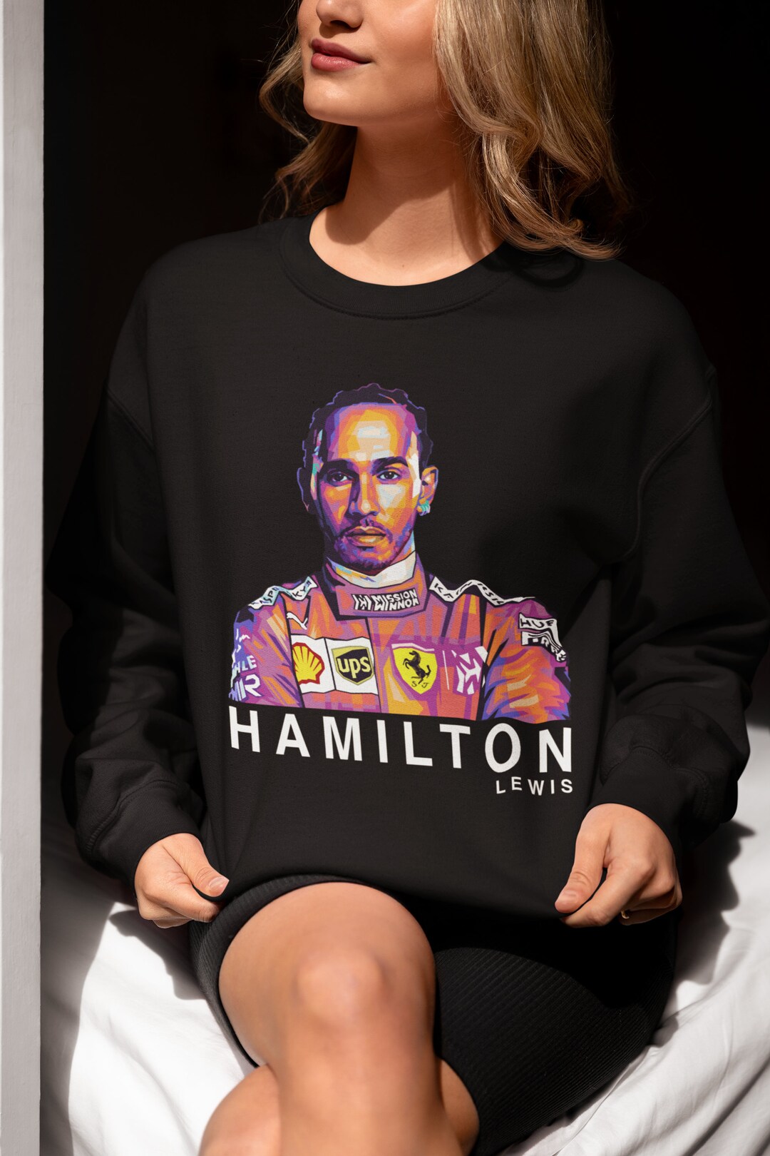 Lewis Hamilton Ferrari Sweatshirt, Formula 1 Racing Champions ...