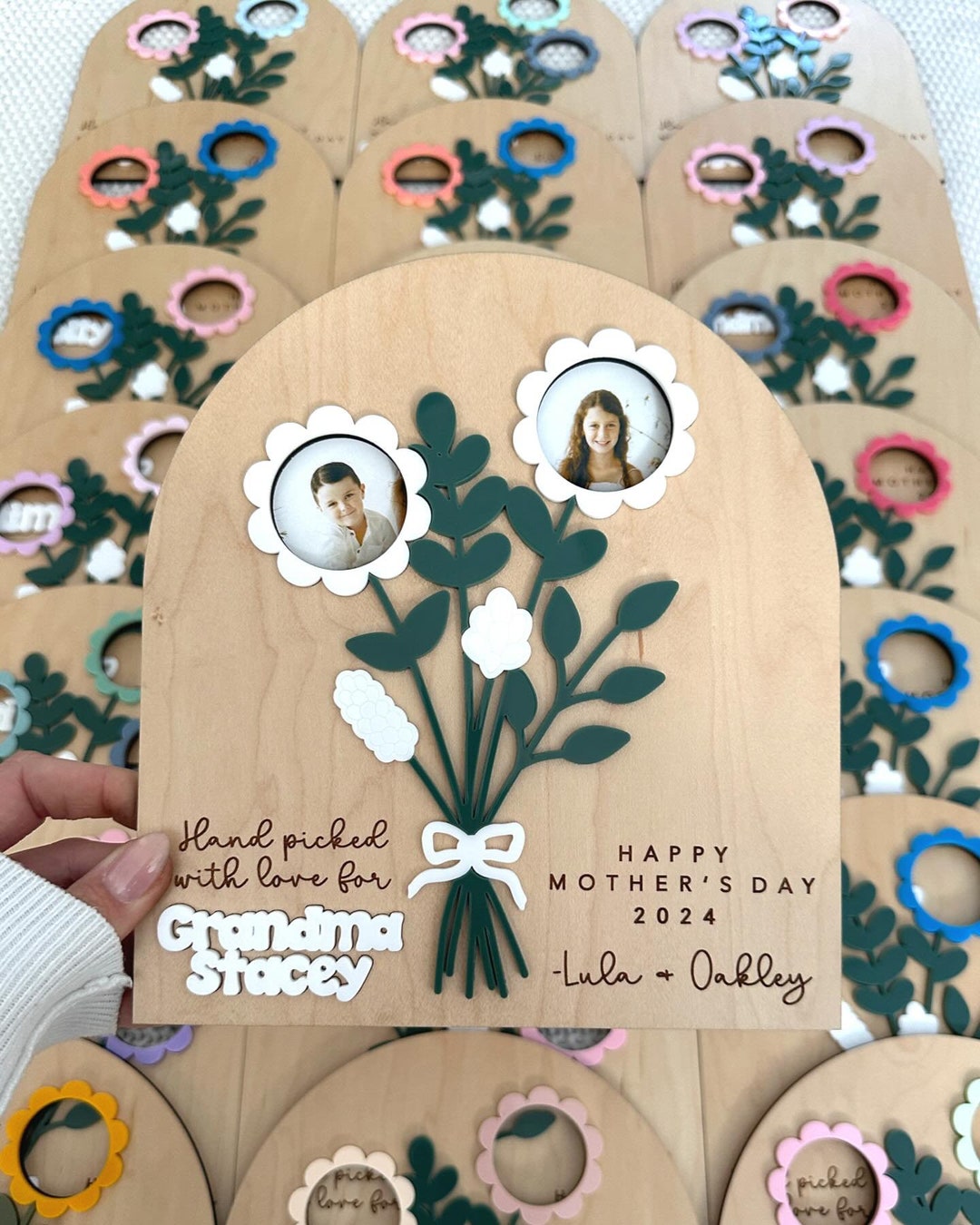 Mother's Day Sign, Flower Photo Sign, Handpicked Flower Photo Sign ...