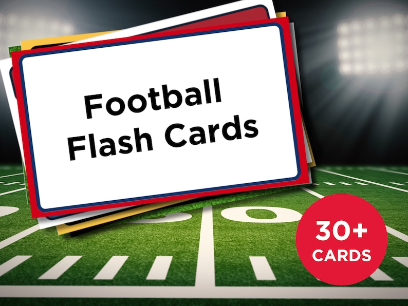 Printable Football Flashcards for Beginners | Quiz Yourself and Your ...
