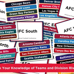 Printable Football Flashcards: Learn NFL Teams, Positions, and Basic ...