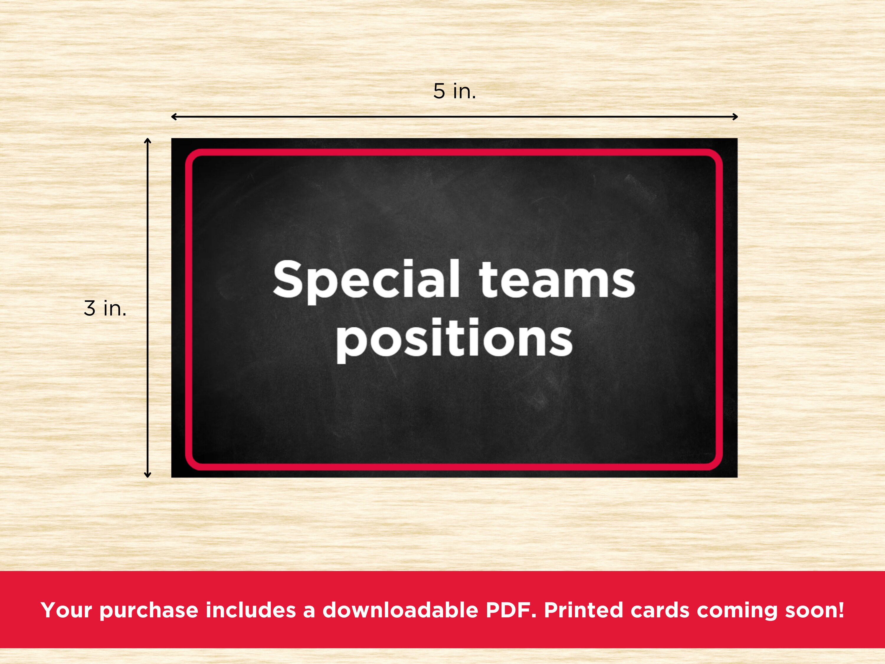 Printable Football Flashcards: Learn NFL Teams, Positions, and Basic ...
