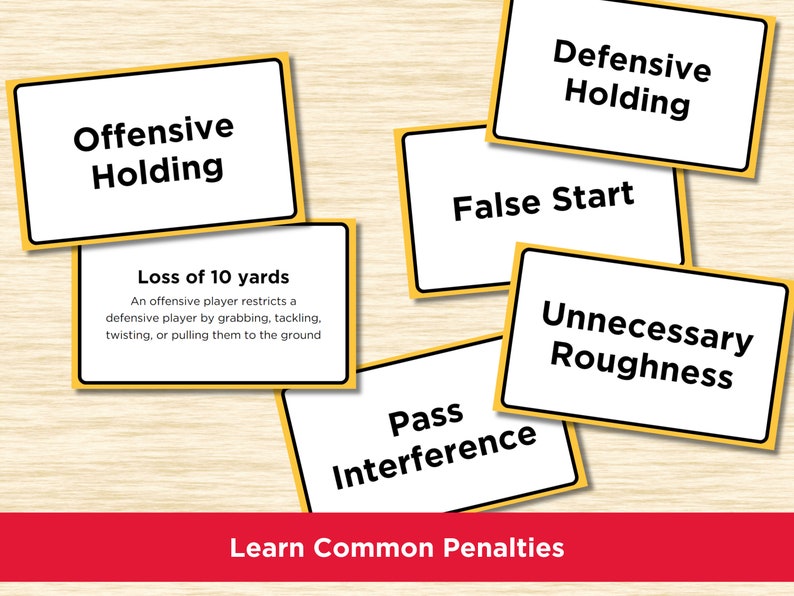 Printable Football Flashcards: Learn NFL Teams, Positions, and Basic ...