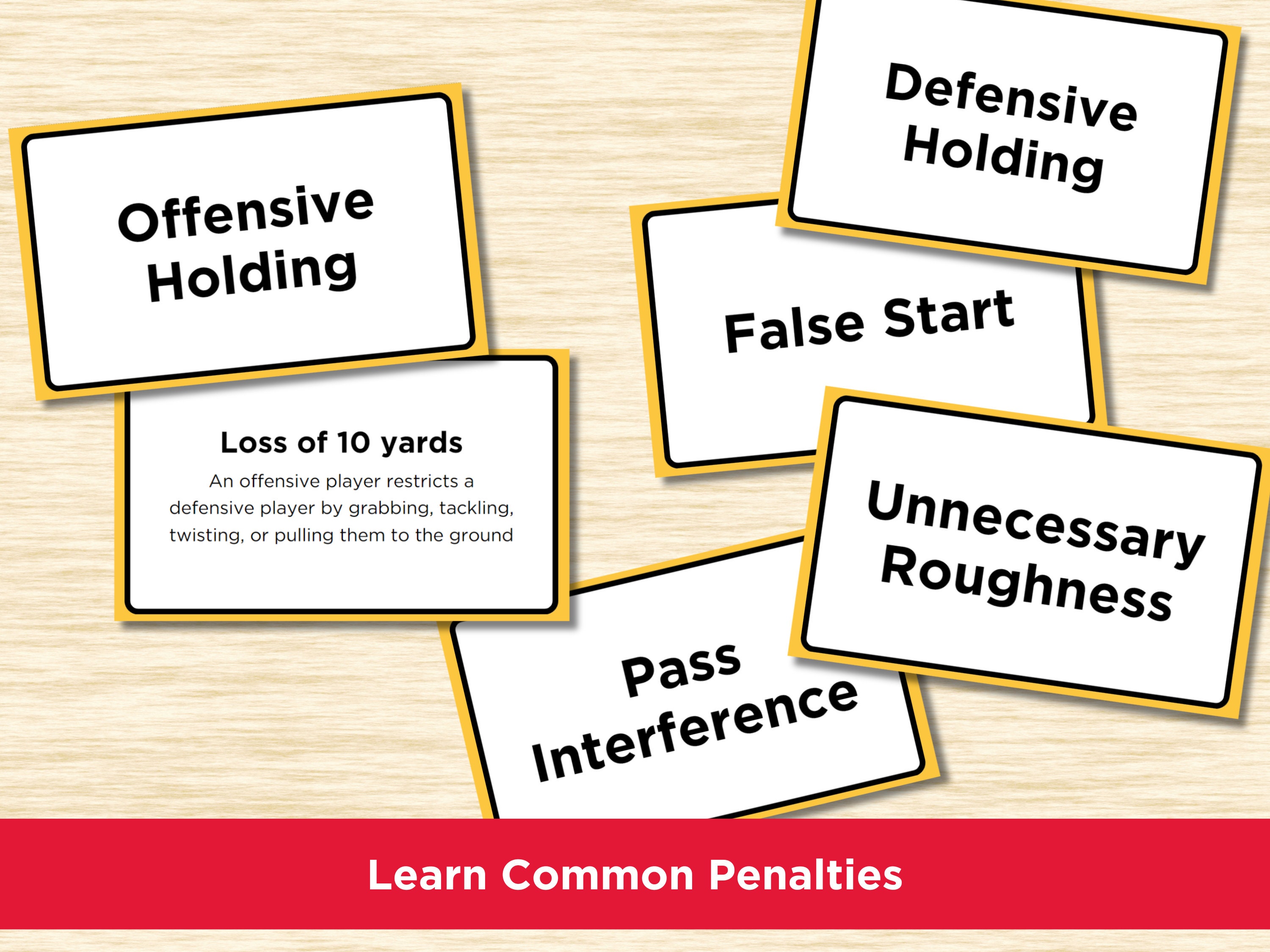 Printable Football Flashcards: Learn NFL Teams, Positions, and Basic ...