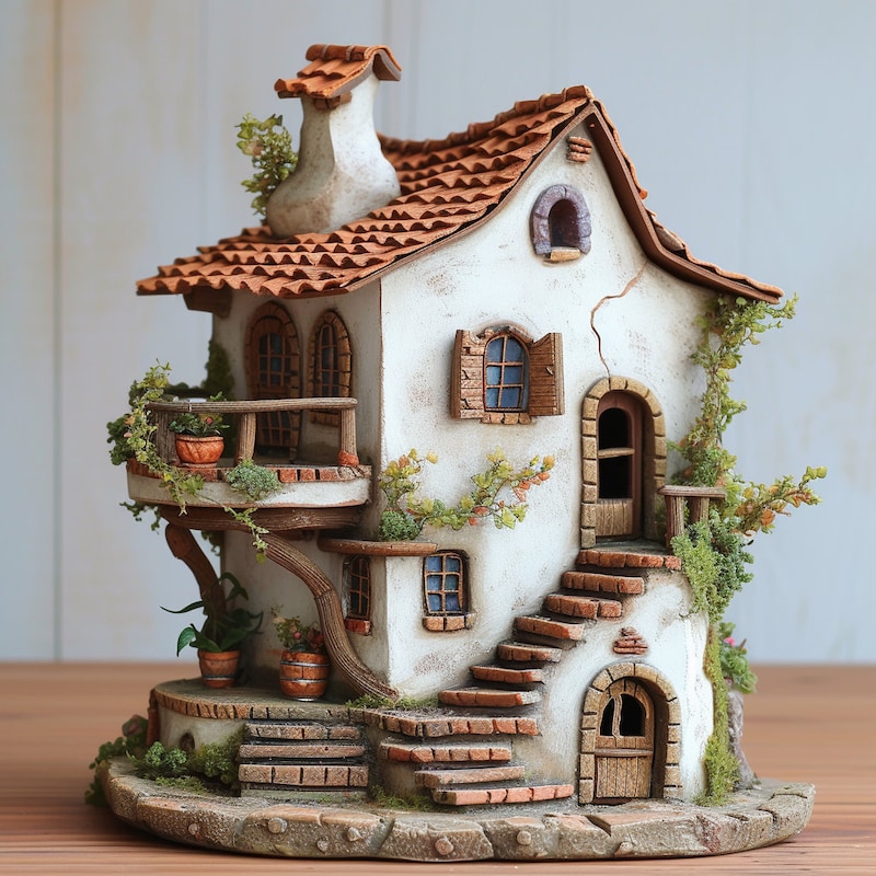 Miniature Clay House - Etsy