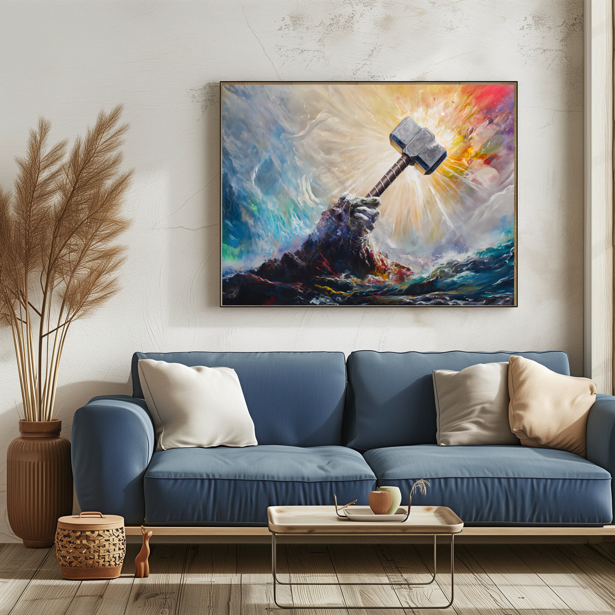 Holy Hammer Divine Poster Picture Art Print Living Room Painting Mural ...