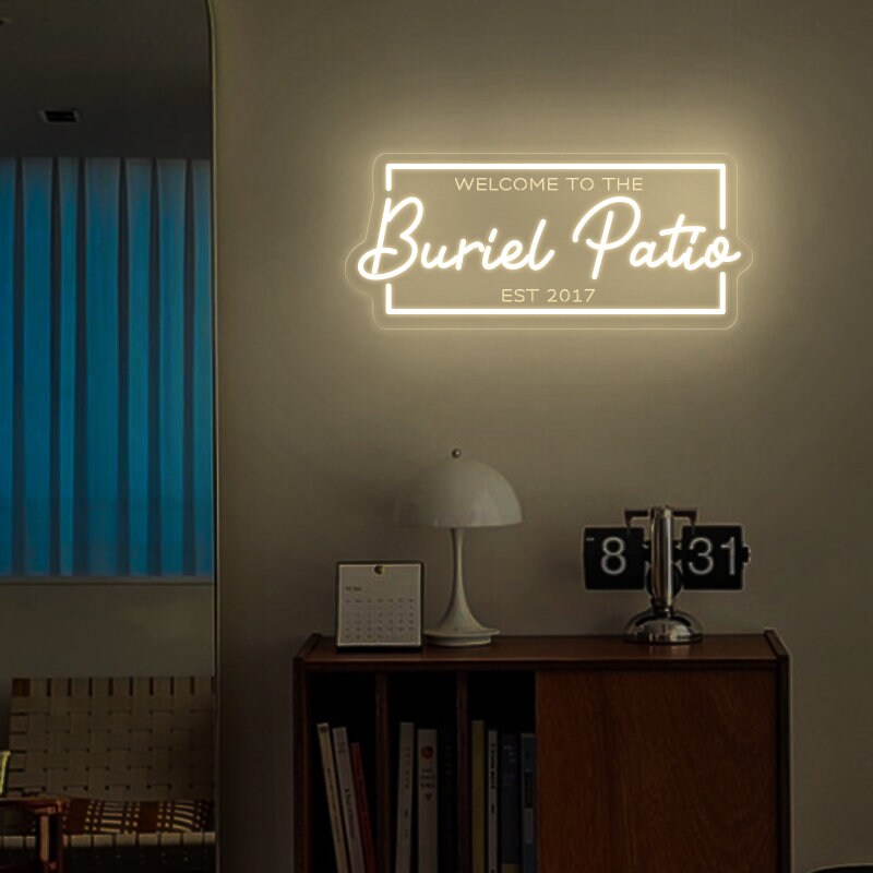 Personalized Patio Neon Sign,beach House Decor,custom Welcome to Our ...