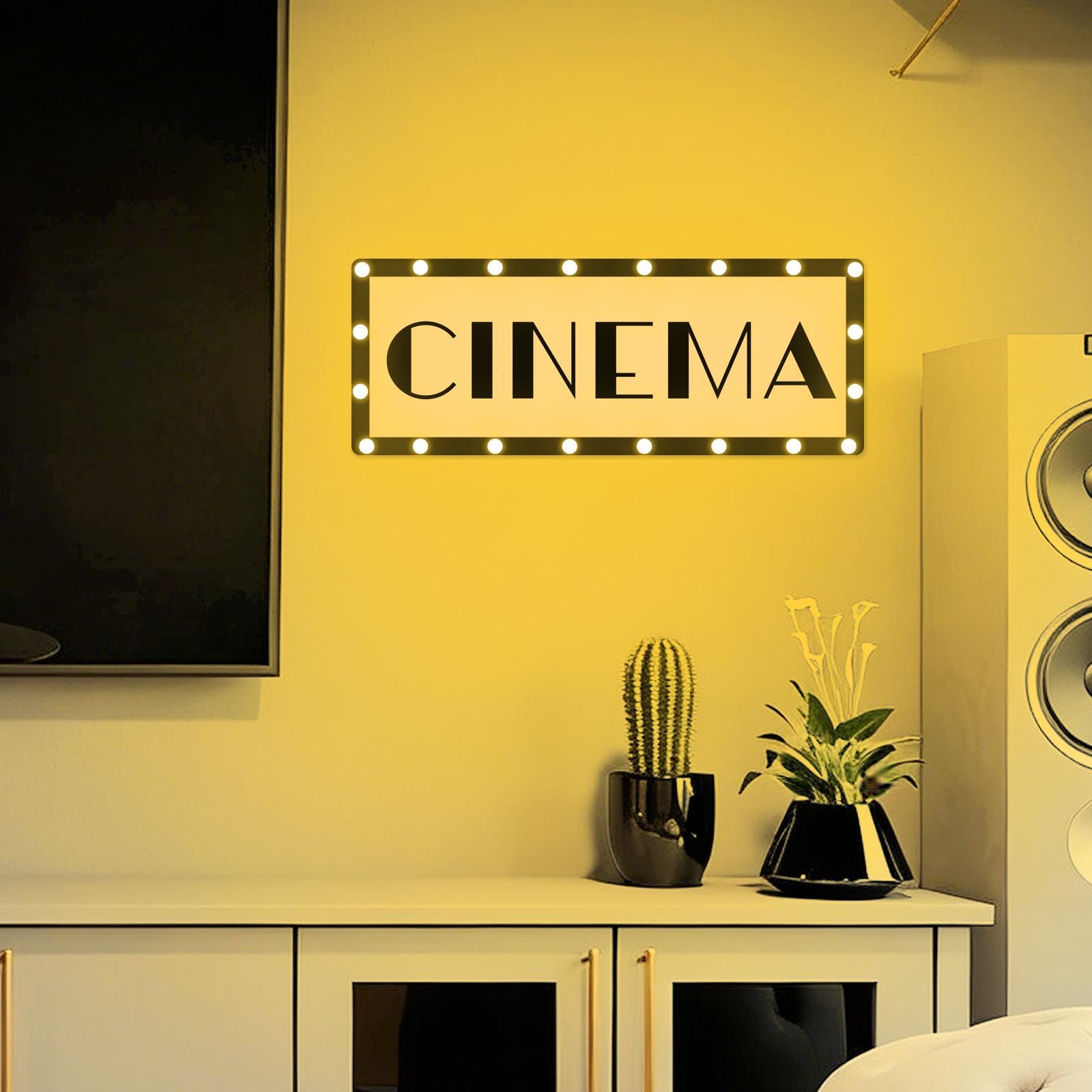 Personalized Cinema Marquee LED Light Sign,movie Room Wall Decor,home ...