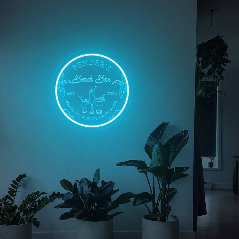 Custom Waterproof Pool Bar Neon Sign,personalized Poolside Pub Bar ...