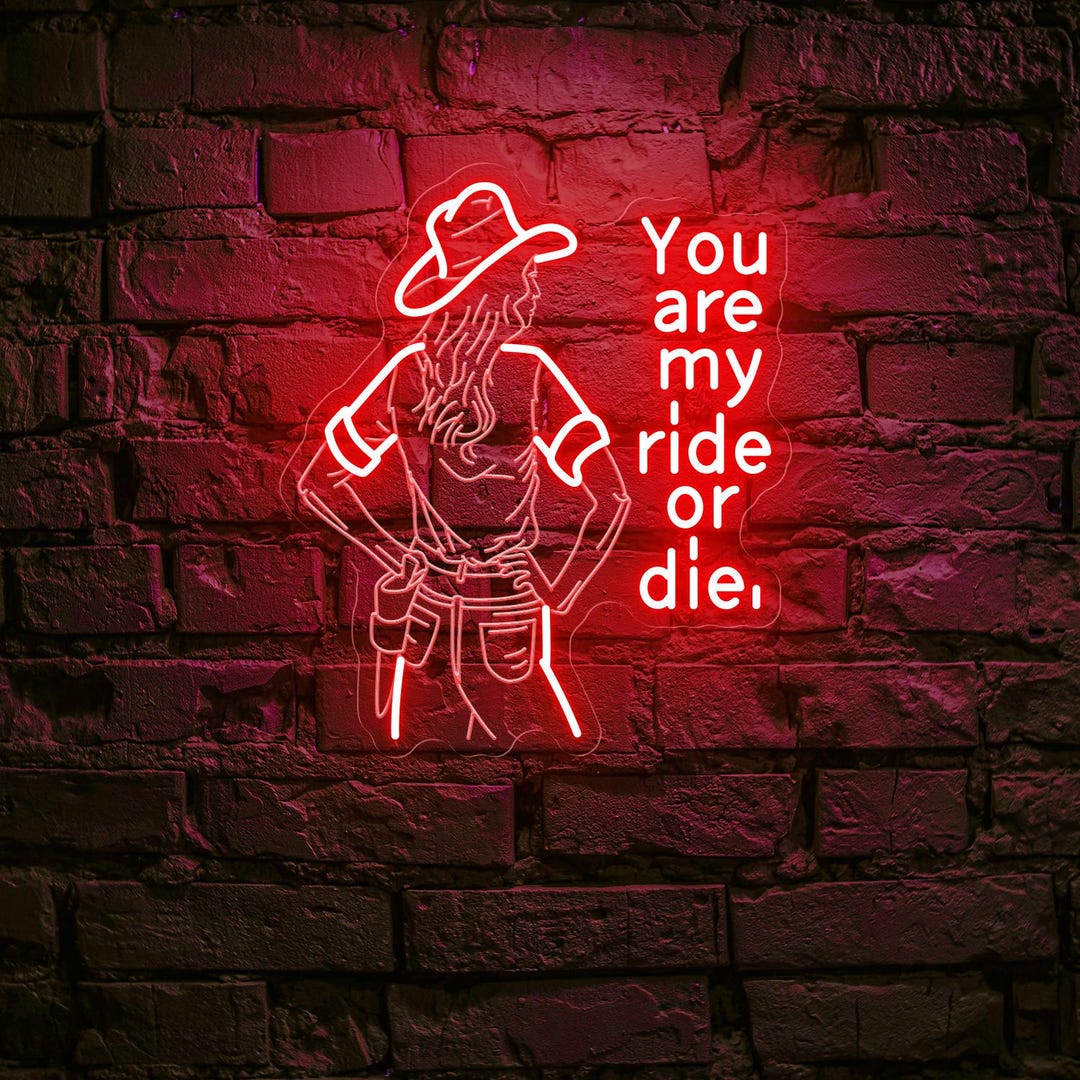 Cowgirl Neon Sign Cowboy Hat Neon Sign Western Neon Sign Female ...