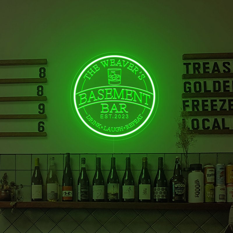 Neon Bar Sign - Etsy