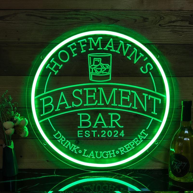 Neon Bar Sign - Etsy