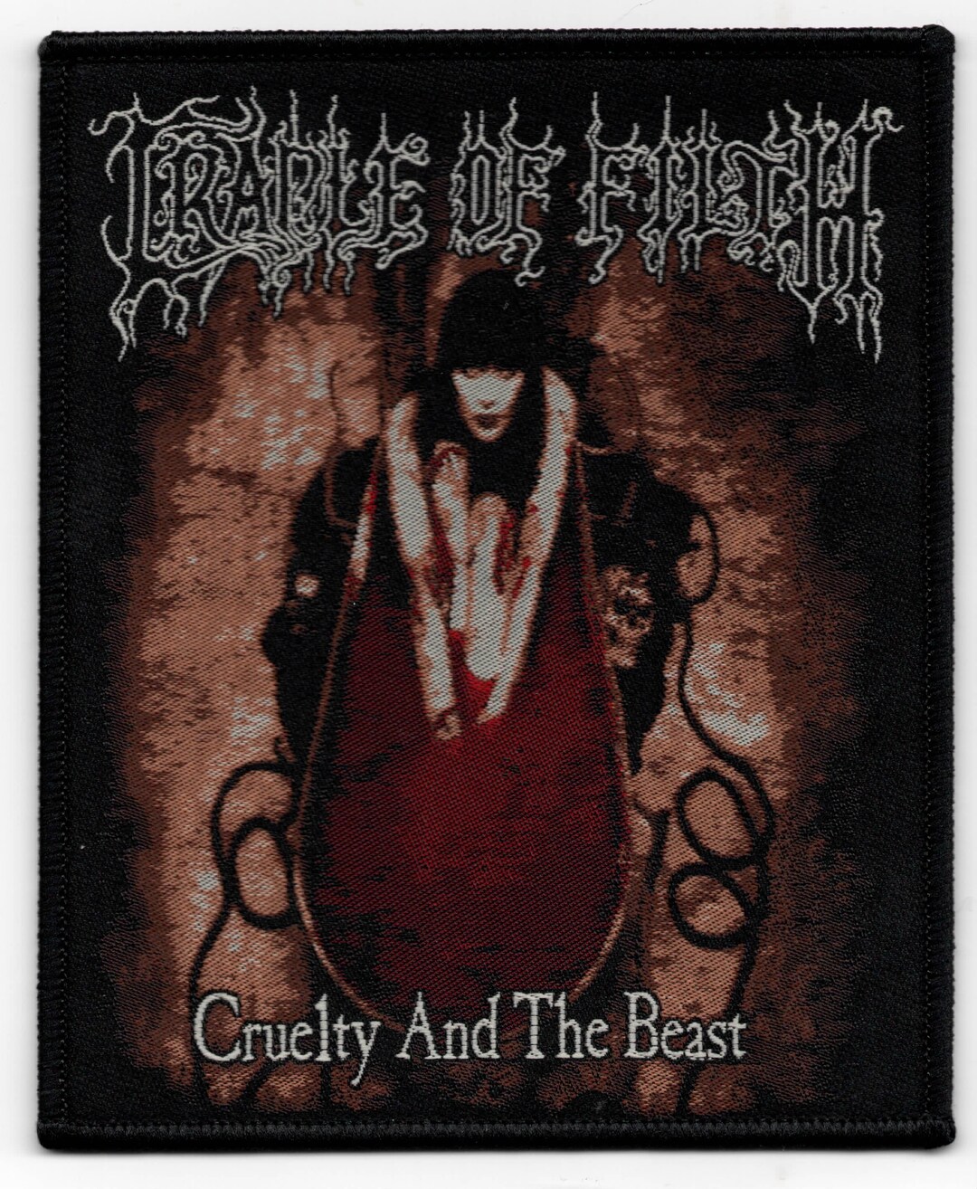 Cradle of Filth Embroidered Patch: Cruelty and the Beast, Black Metal ...