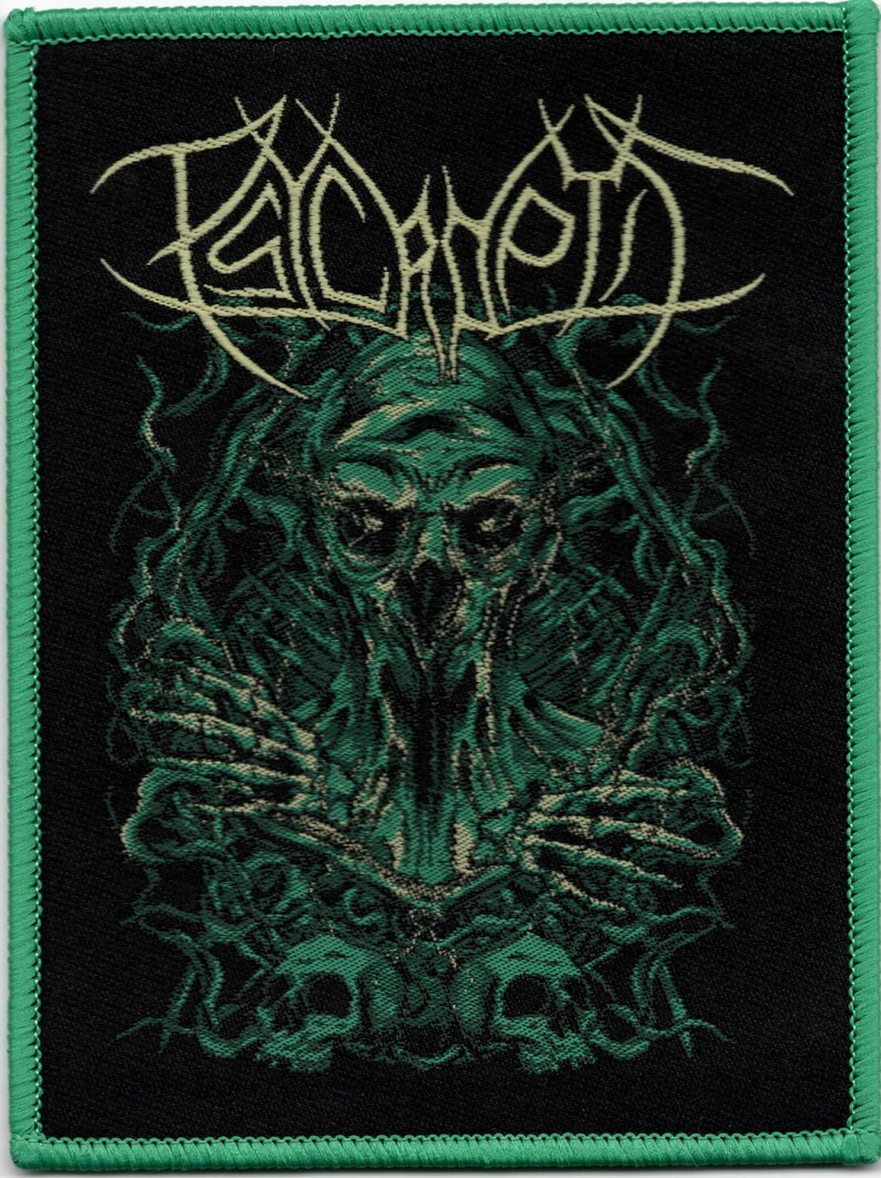 Psycroptic Neon Demon Embroidered Patch, Green Border - Etsy