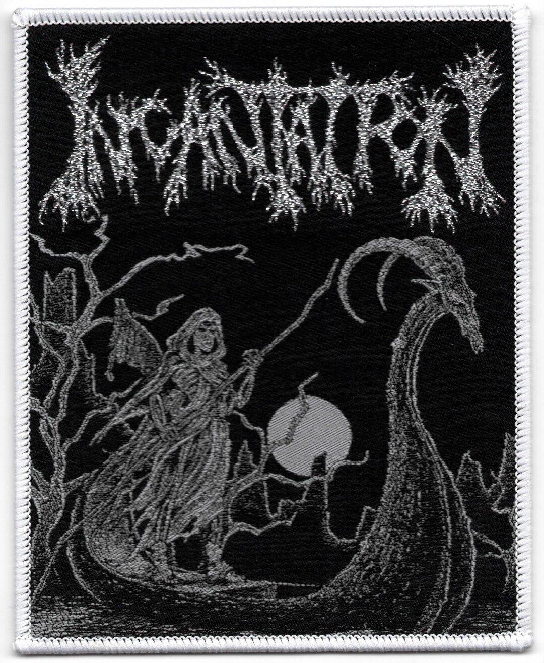 Incantation Entrantment of Evil Woven Patch, Silver Glitter Thread - Etsy