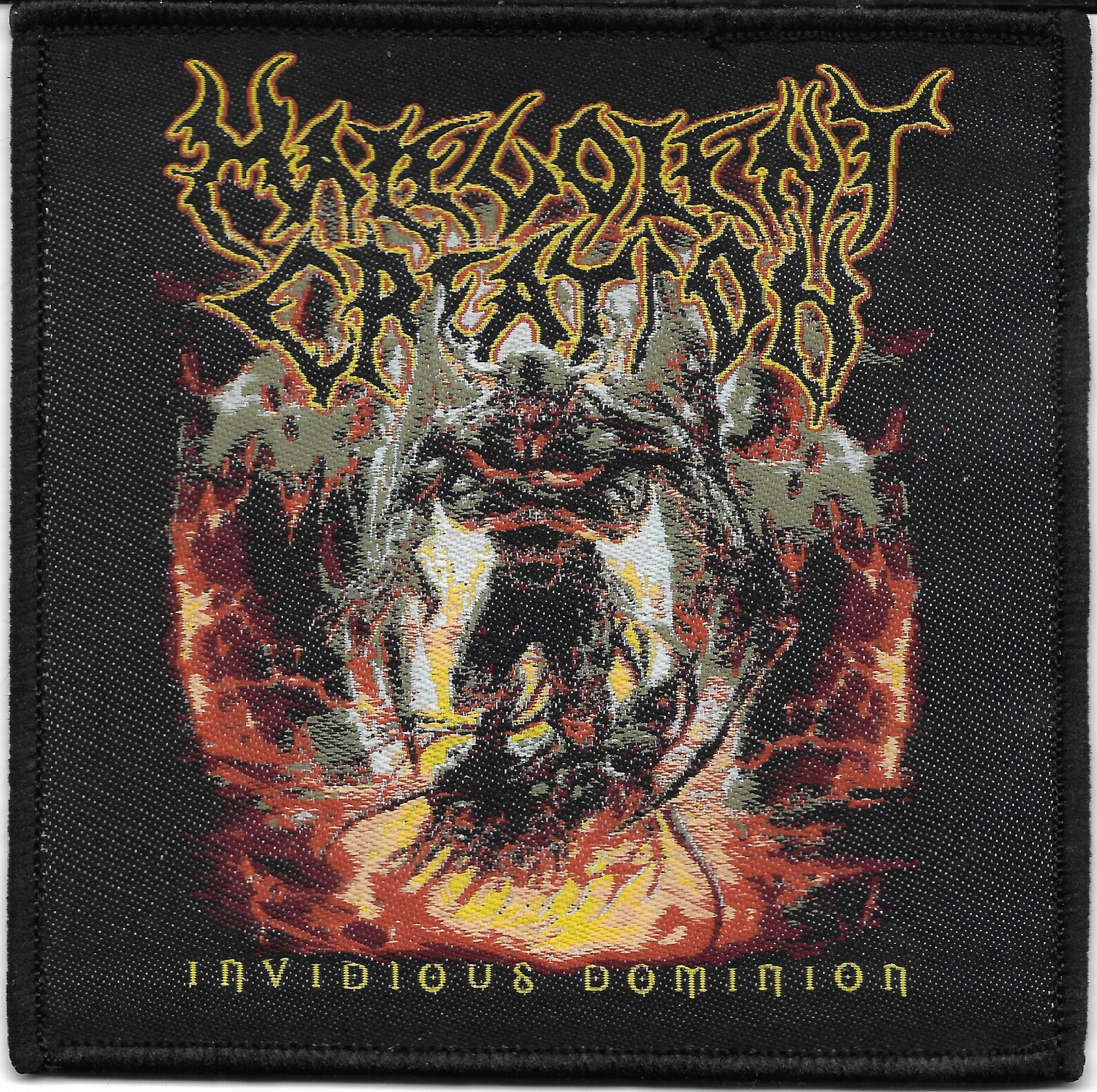 Malevolent Creation-invidious Dominion Embroidered Woven Patches-thrash ...