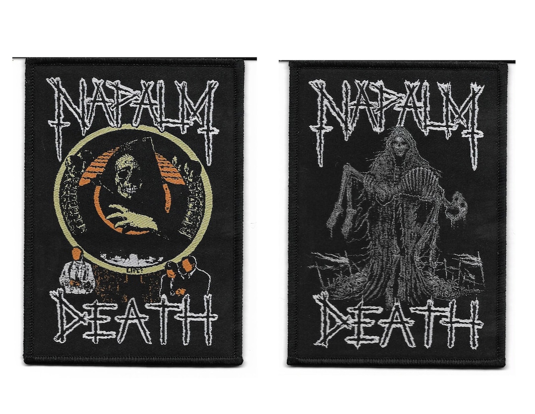 Napalm Death-bundle Embroidered Woven Patches-grindcore Death Heavy ...