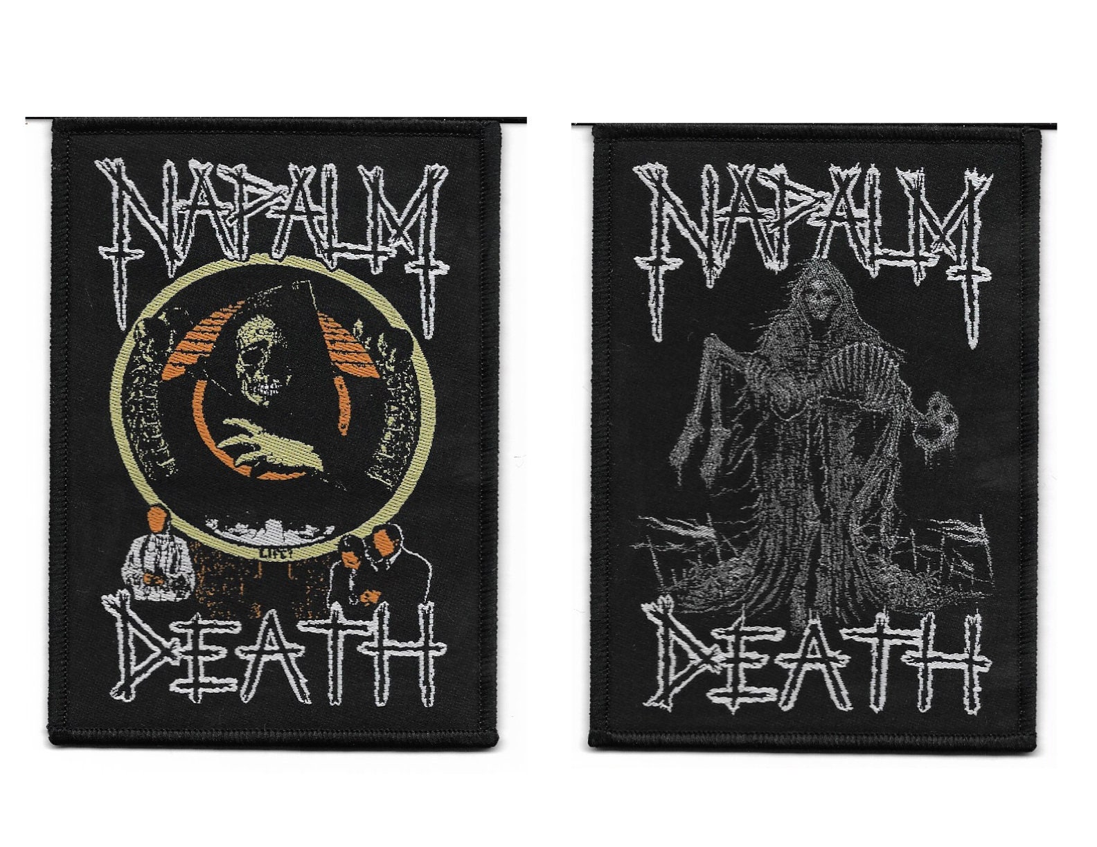 Napalm Death-bundle Embroidered Woven Patches-grindcore Death Heavy ...