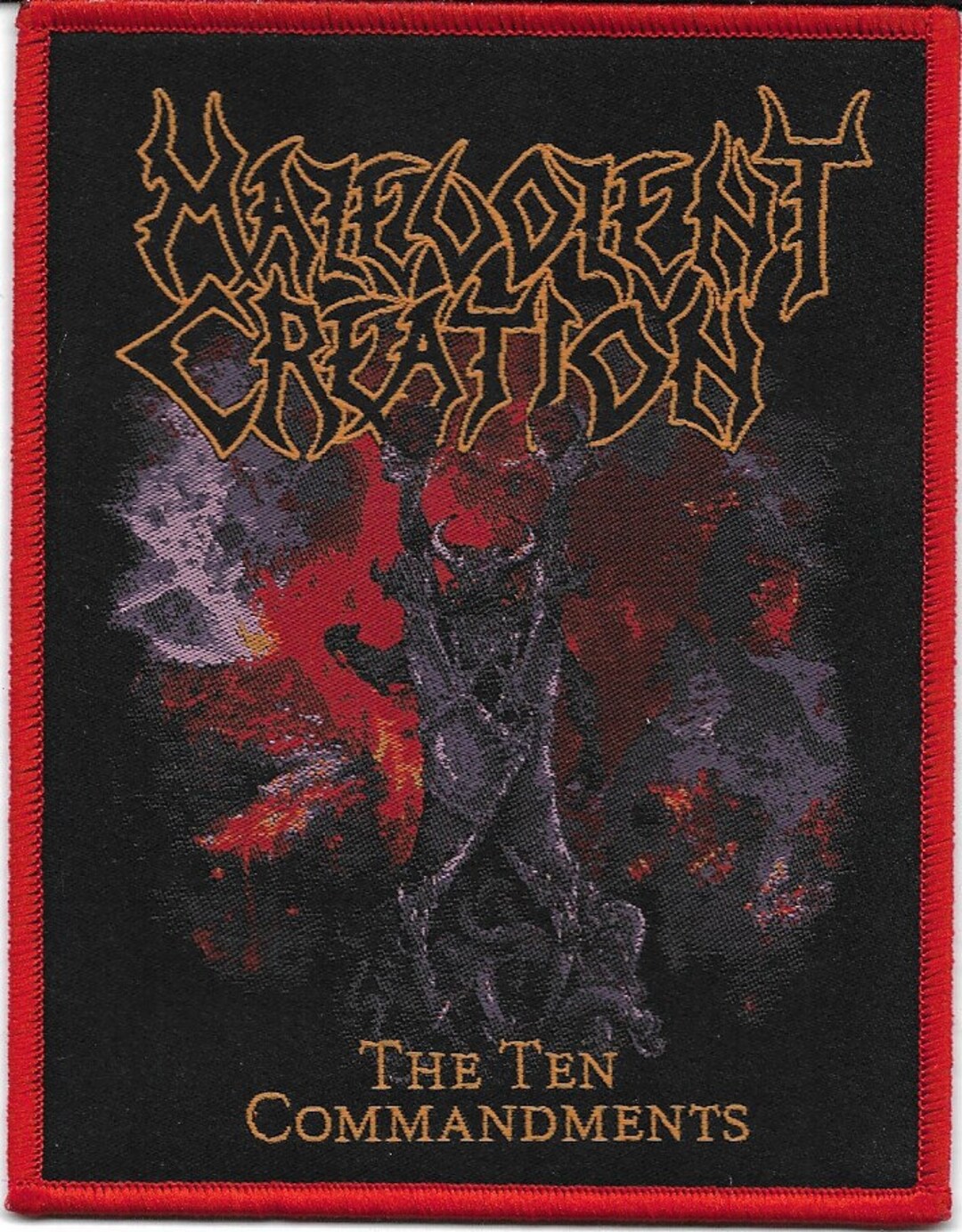 Malevolent Creation - the Ten Commandments Woven Patch - Etsy