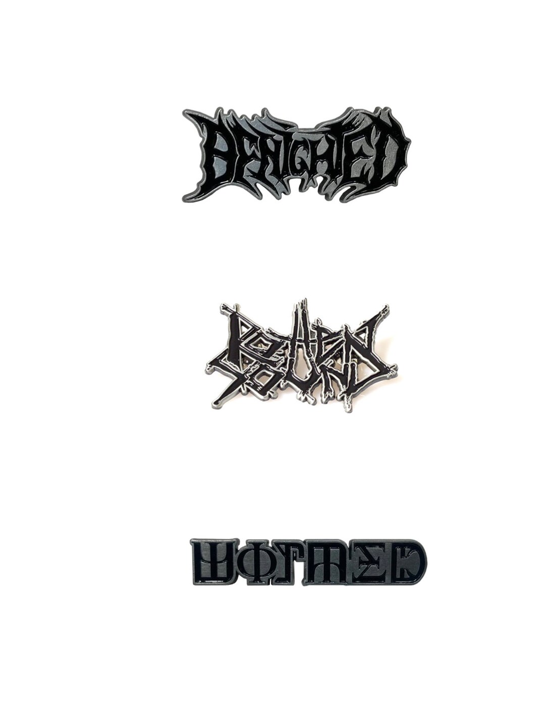 Grindcore Death Metal-logo Enamel Pins Bundle-heavy Metal Rock Band ...