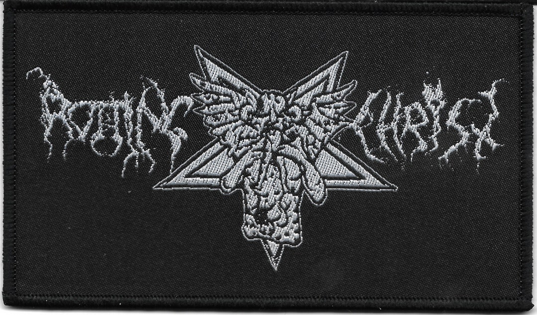 Rotting Christ-demon Logo Stripe Embroidered Woven Patch-black Death ...