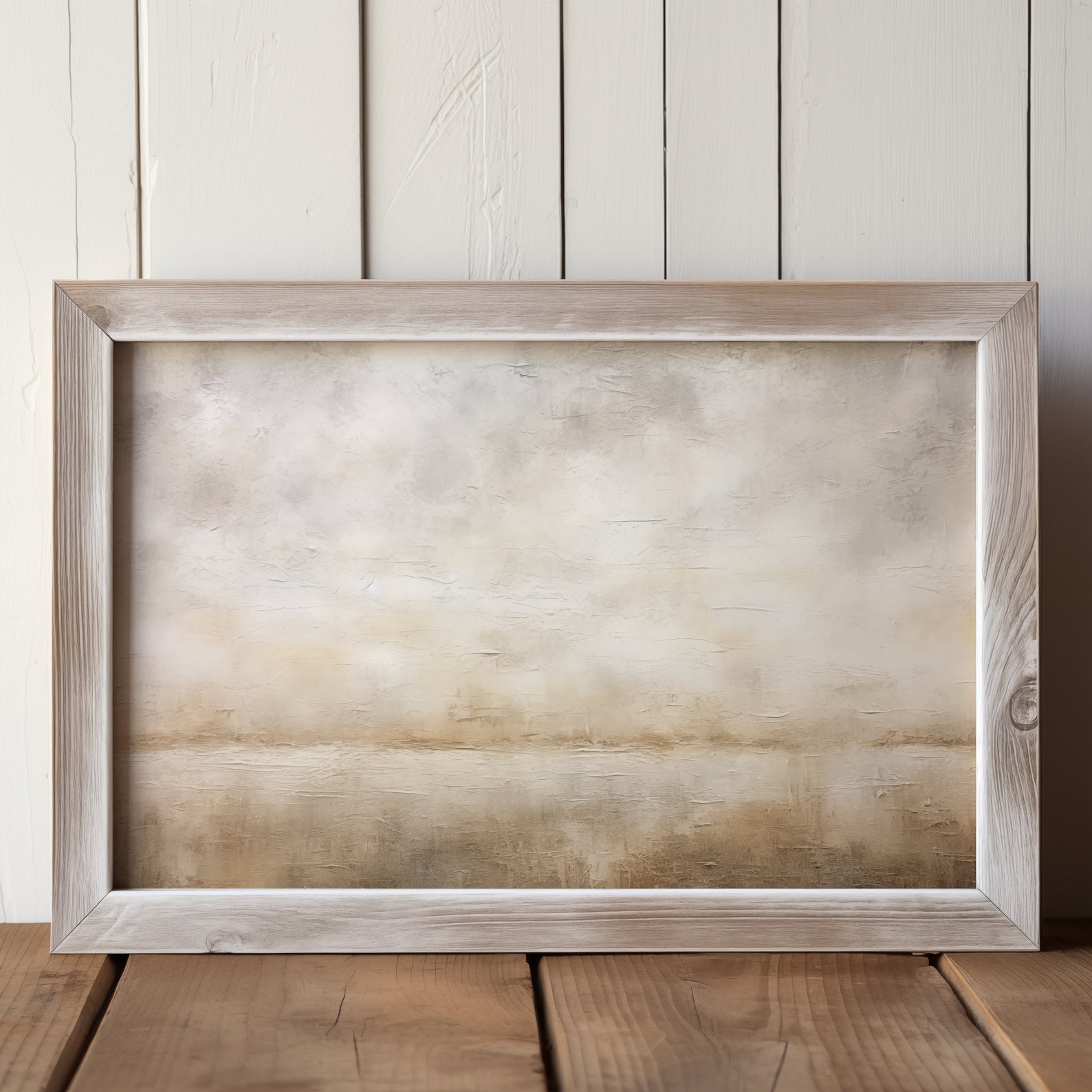 Earthy Tones Abstract Wall Art, Tonal Art Print, Large Neutral ...