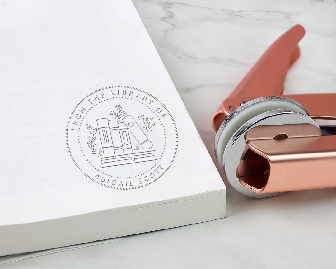 Book Embosser Personalized/from the Library of Embosser/library ...