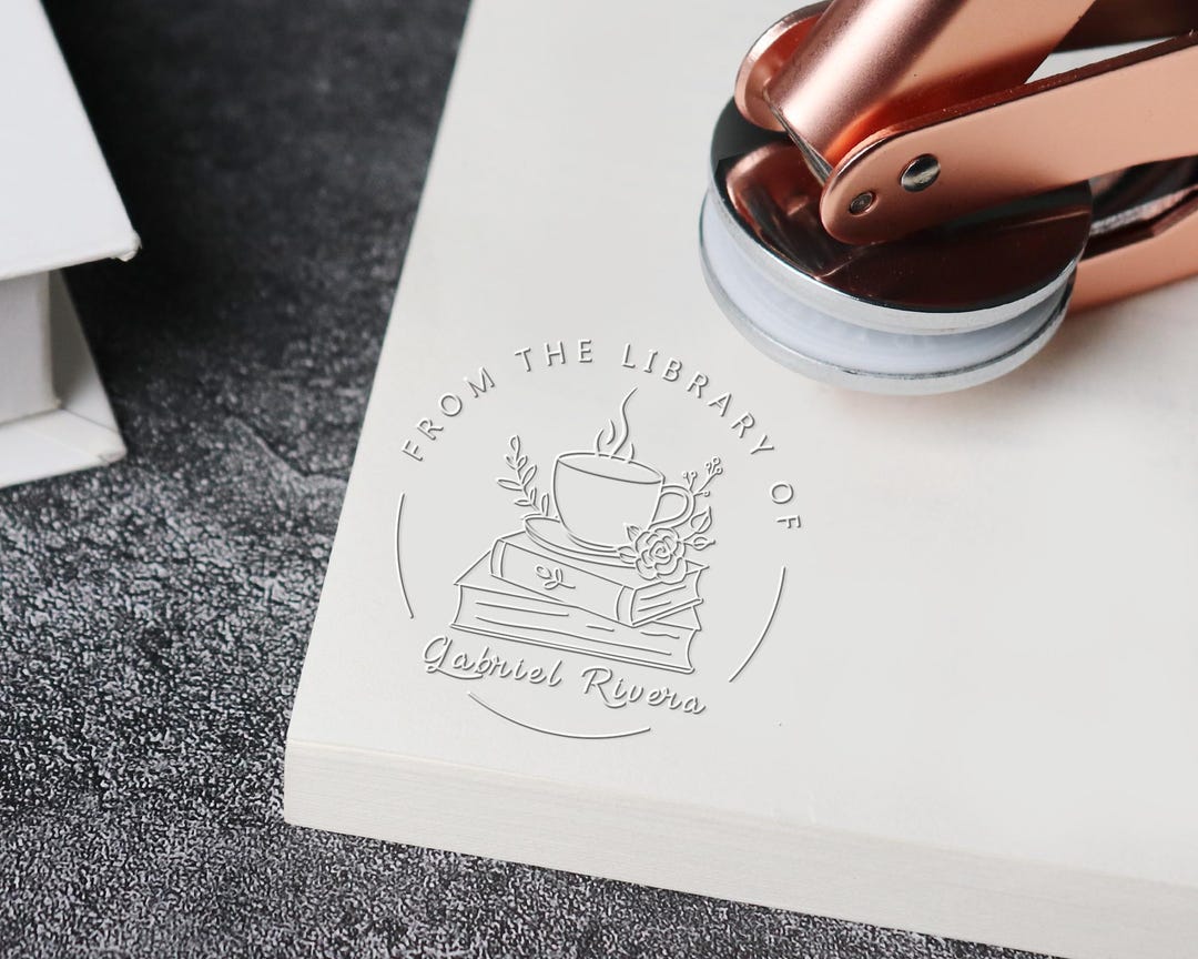 Book Embosser Personalized/from the Library of Embosser/library ...