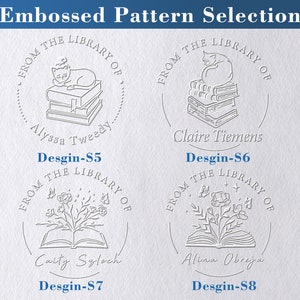 Book Embosser Personalized/custom Book Stamp/library Embosser Stamp ...