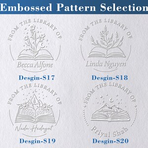 Book Embosser Personalized/custom Book Stamp/library Embosser Stamp ...