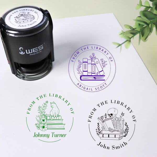 Property of Book Stamp - Etsy UK