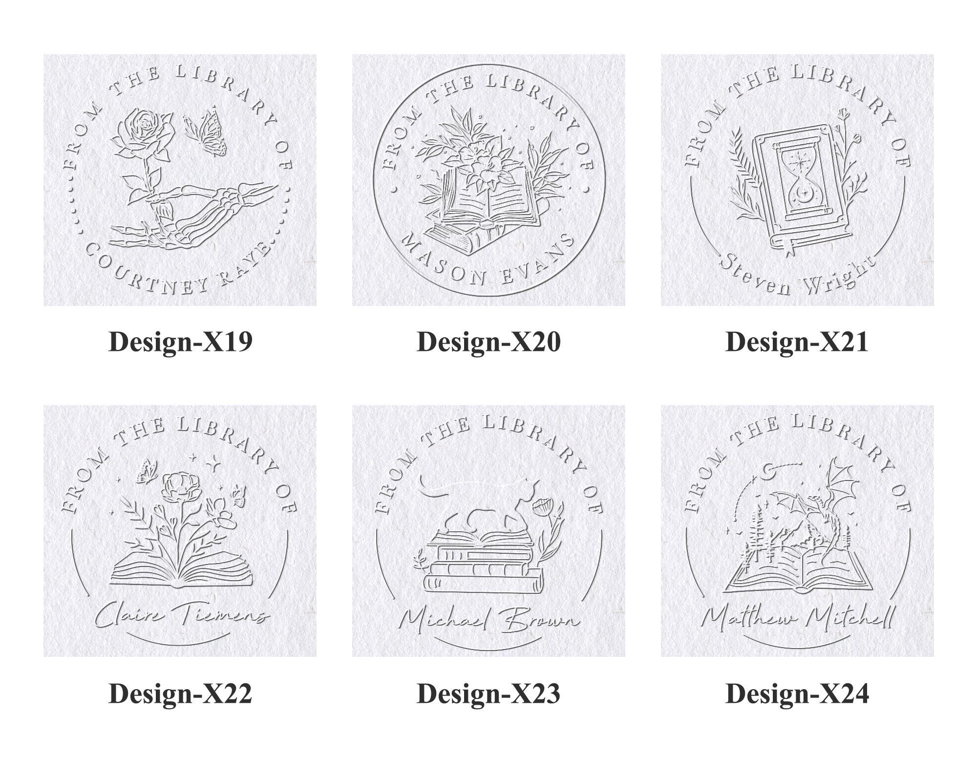 Personalized Book Embosser/custom From the Library of Book Embosser ...