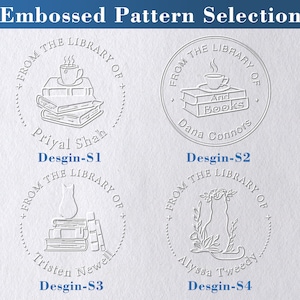 Book Embosser Personalized/custom Book Stamp/library Embosser Stamp ...