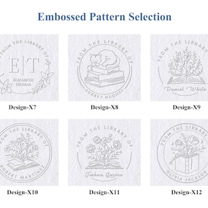 Custom From the Library of Book Embosser,book Embosser Personalized ...