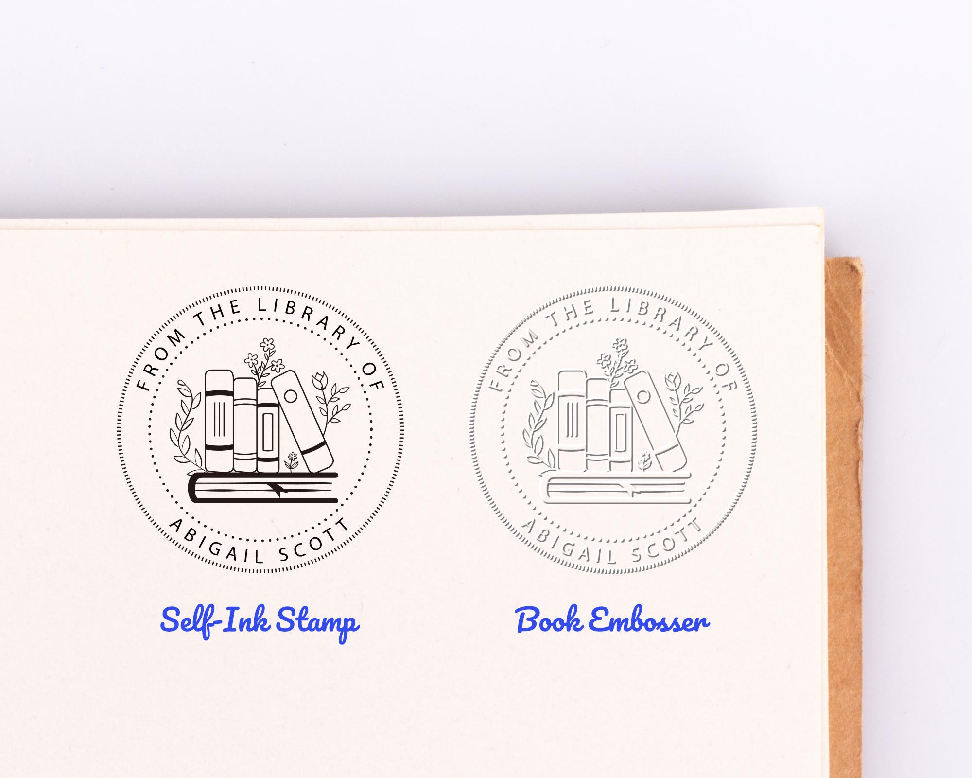 Personalized Book Stamp/from the Library of /self Inking Stamp/book ...