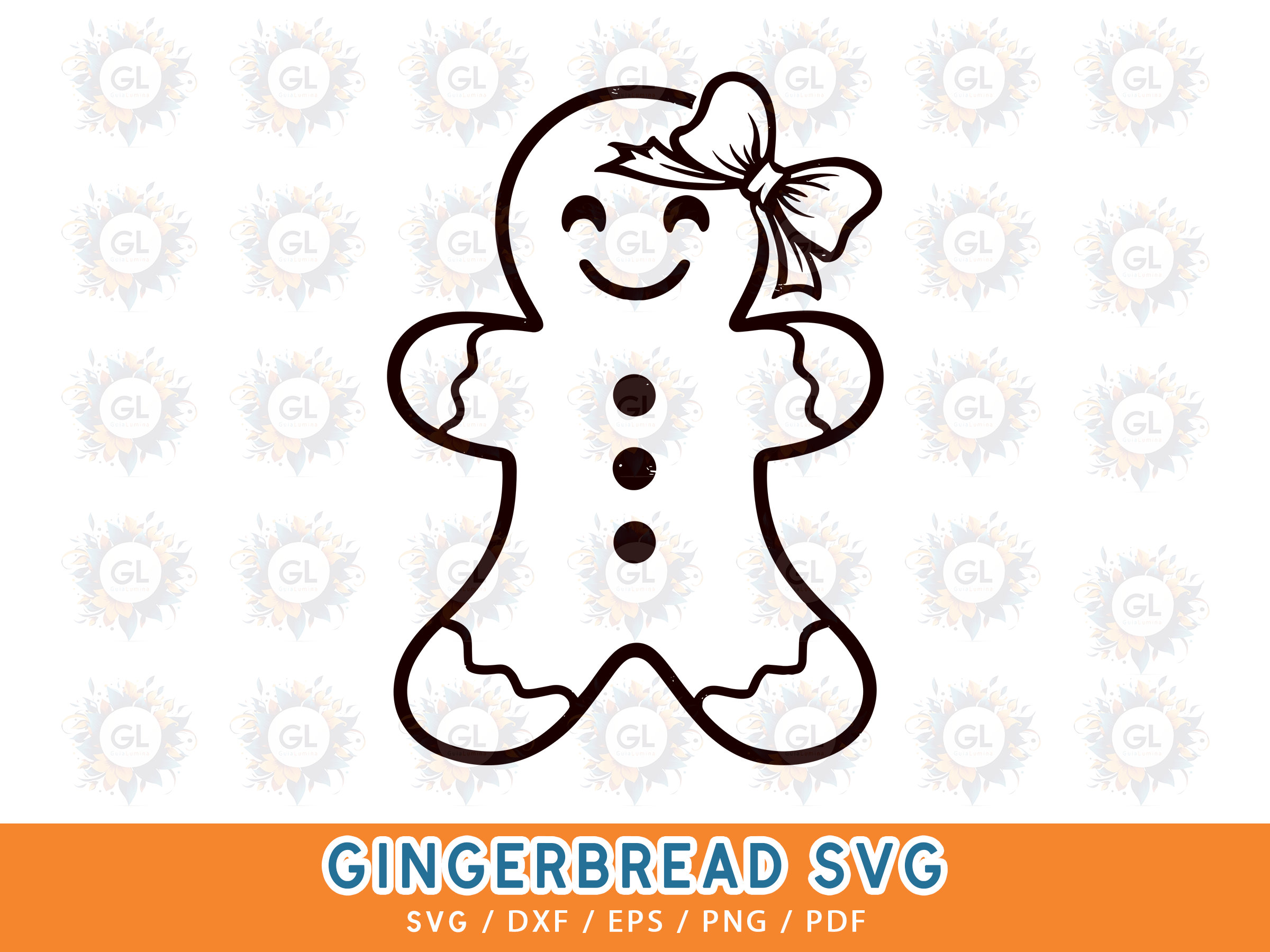 Gingerbread SVG Clipart,halloween Gingerbread Girl Svg,cricut ...