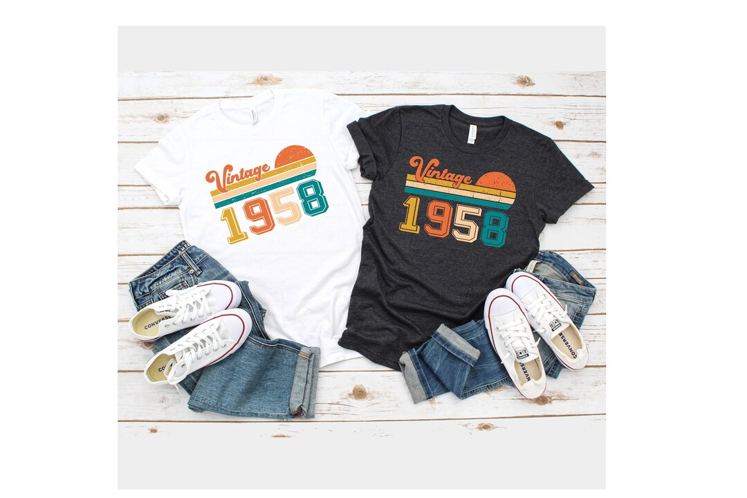 Vintage 1958 Birthday Shirt: 67th Birthday Gift Tee - Etsy