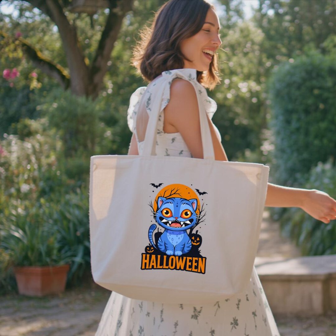Huntrix Halloween Tote Bag, Kpop Demon Hunters Tiger Bag, Spooky Season ...