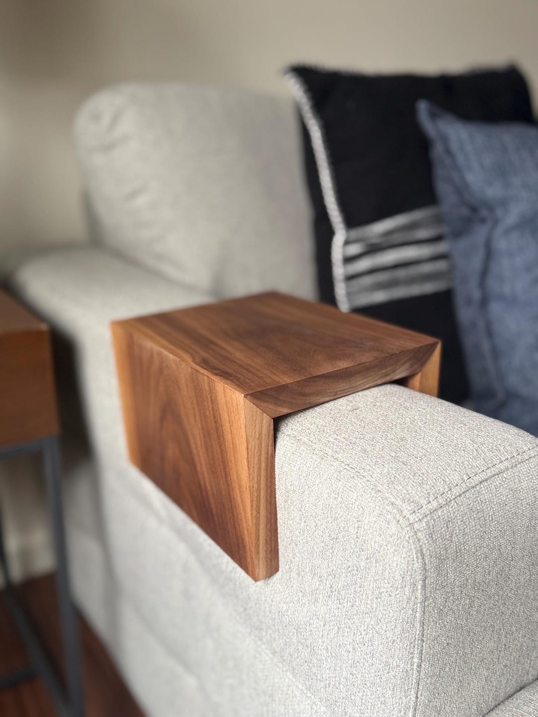 Sofa Arm Tray Table – Handcrafted Hardwood Side Table - Etsy