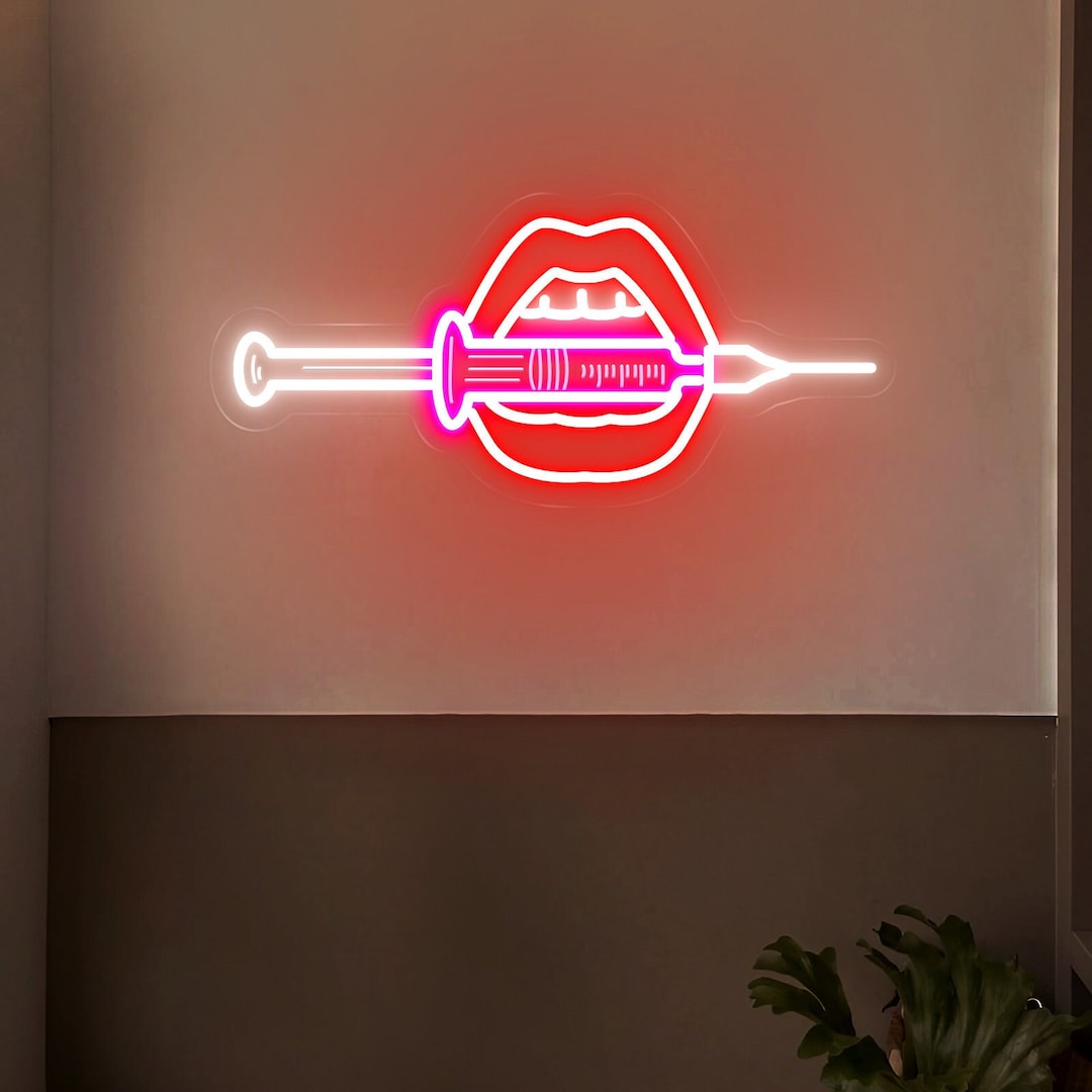 Botox Neon Sign,botox Filler Led Sign,surgery Office Art,medspa Décor ...