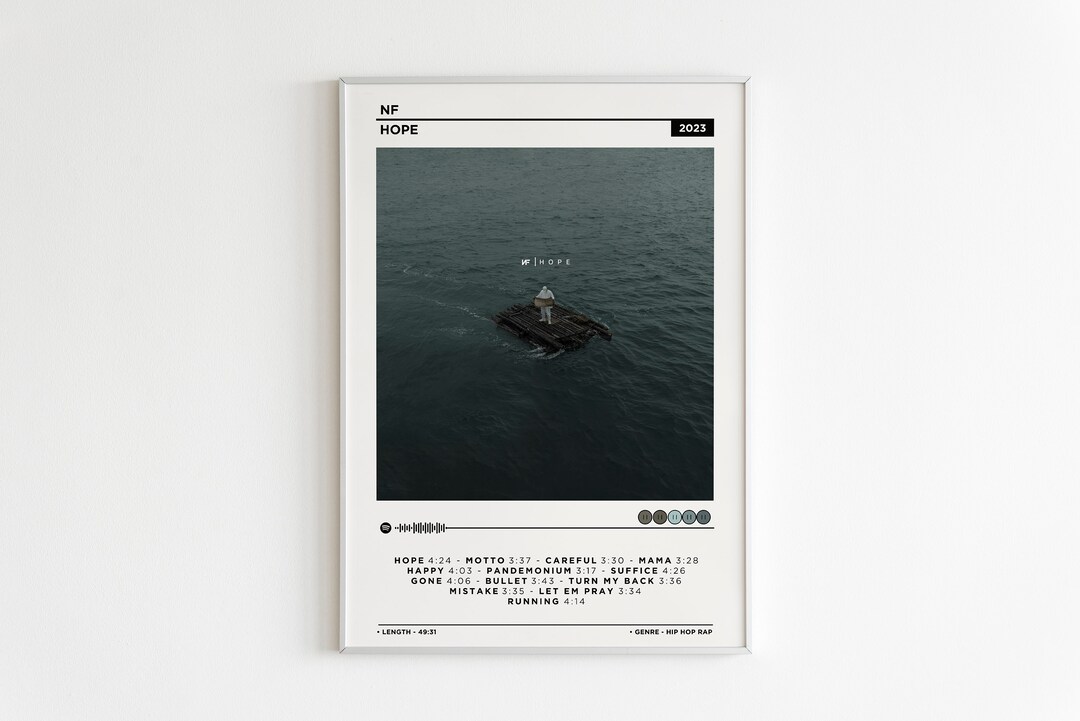 Nf Hope Album Poster / Album Cover Poster / Music Gift / Music Wall ...