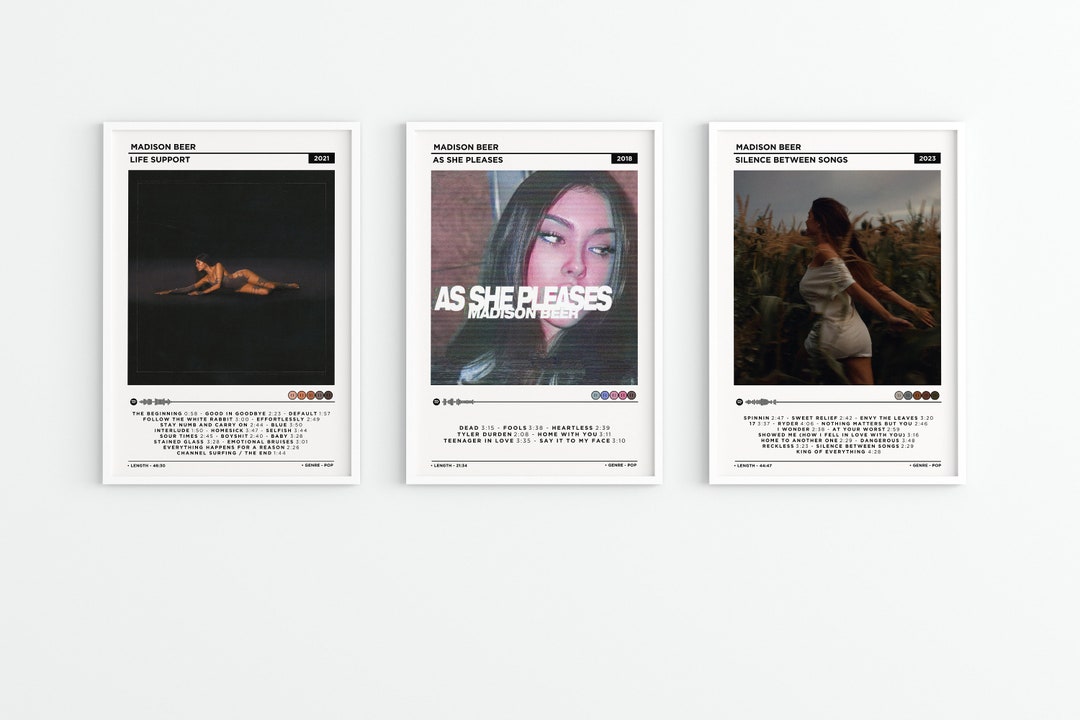 Madison Beer Silence Between Songs, Life Support, as She Pleases Album ...