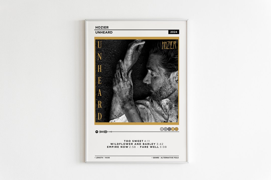Hozier Unheard Album Poster / Album Cover Poster / Music Gift / Music ...