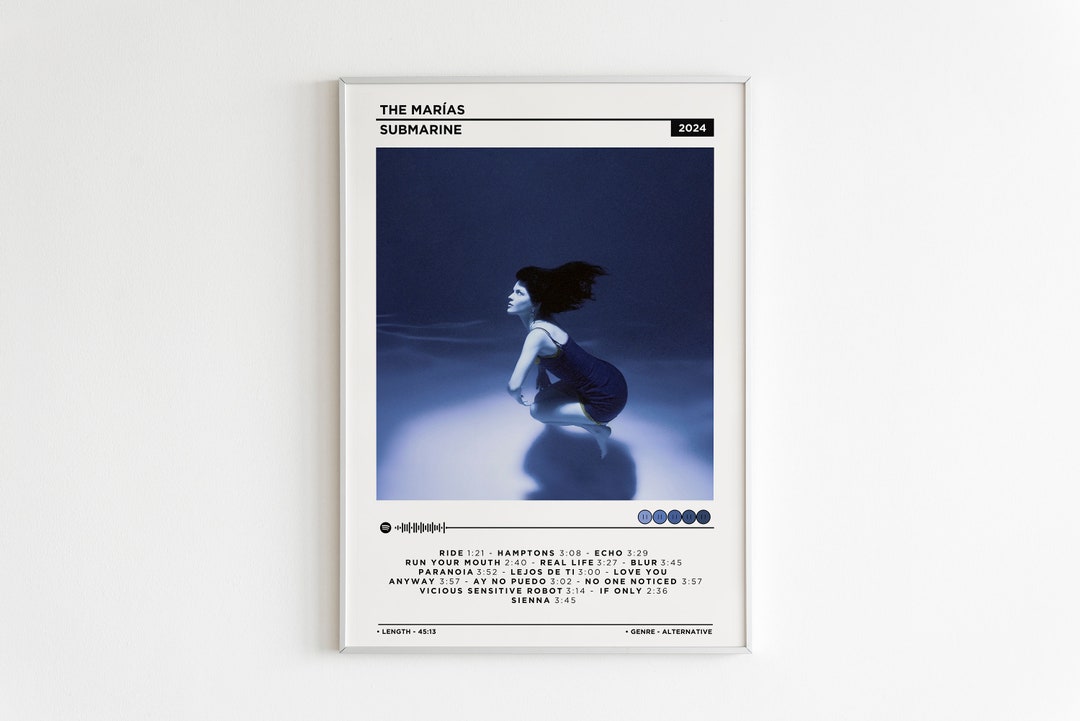 The Marias Submarine Album Poster / Album Cover Poster / Music Gift ...