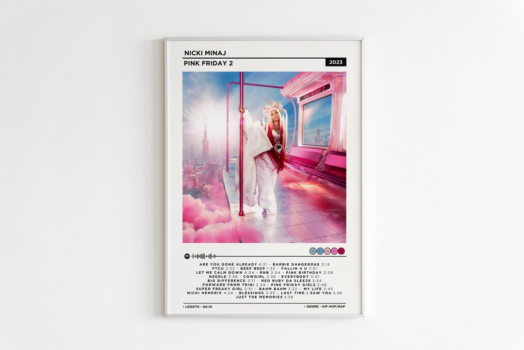Nicki Minaj Pink Friday 2 Album Poster / Album Cover Poster / Music ...