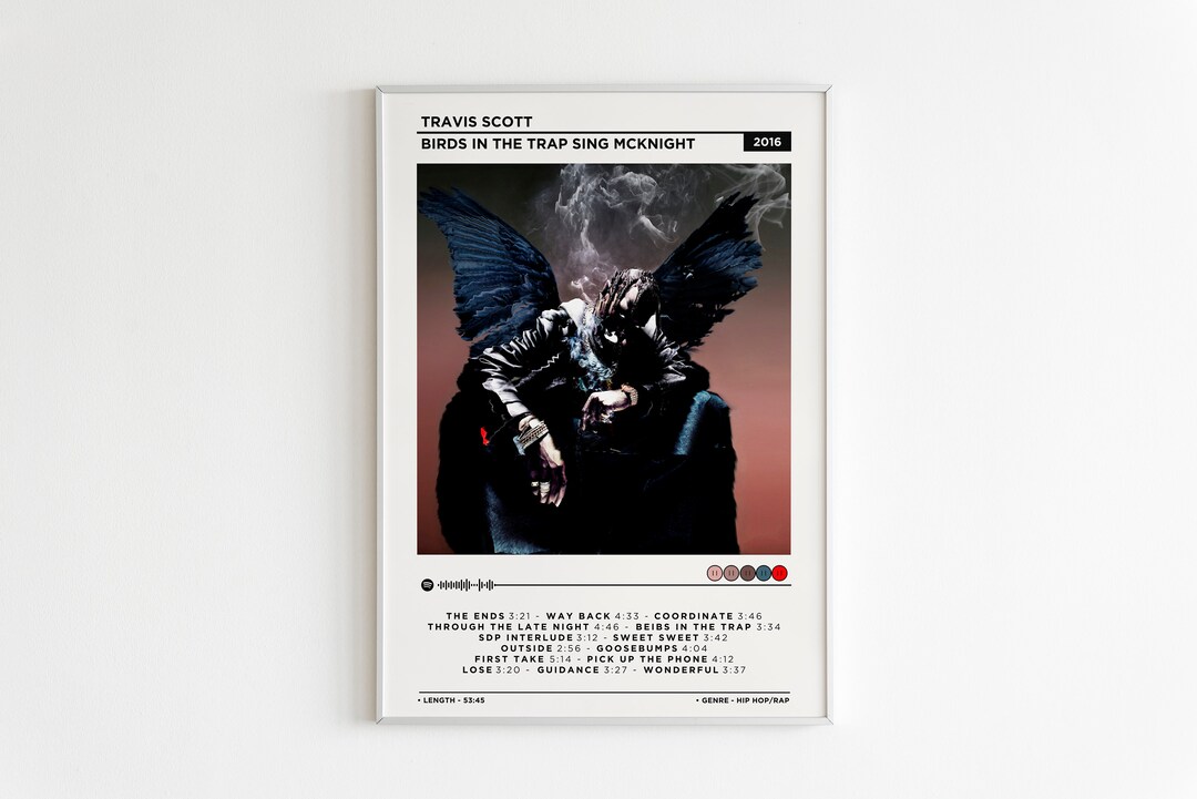 Travis Scott Birds in the Trap Sing Mcknight Album Poster / Album Cover ...