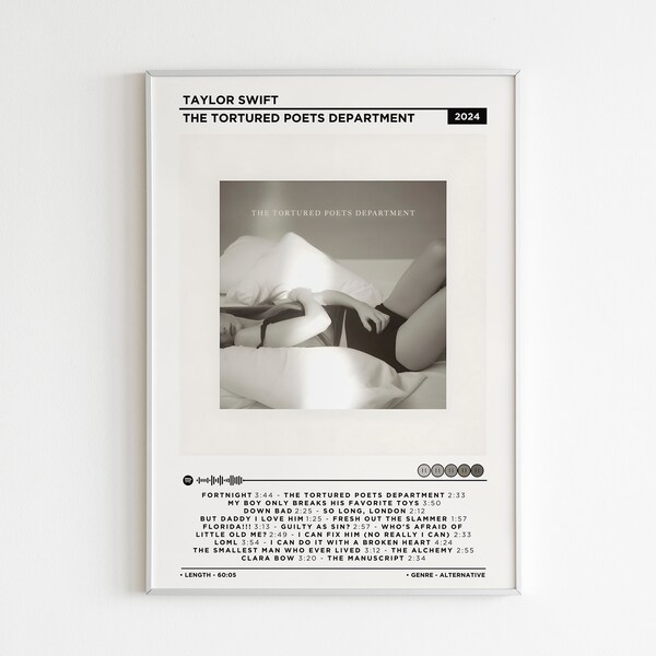 The Tortured Poets Department Poster - Etsy