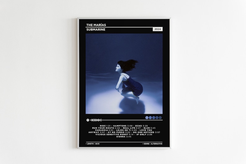 The Marias Submarine Album Poster / Album Cover Poster / Music Gift ...