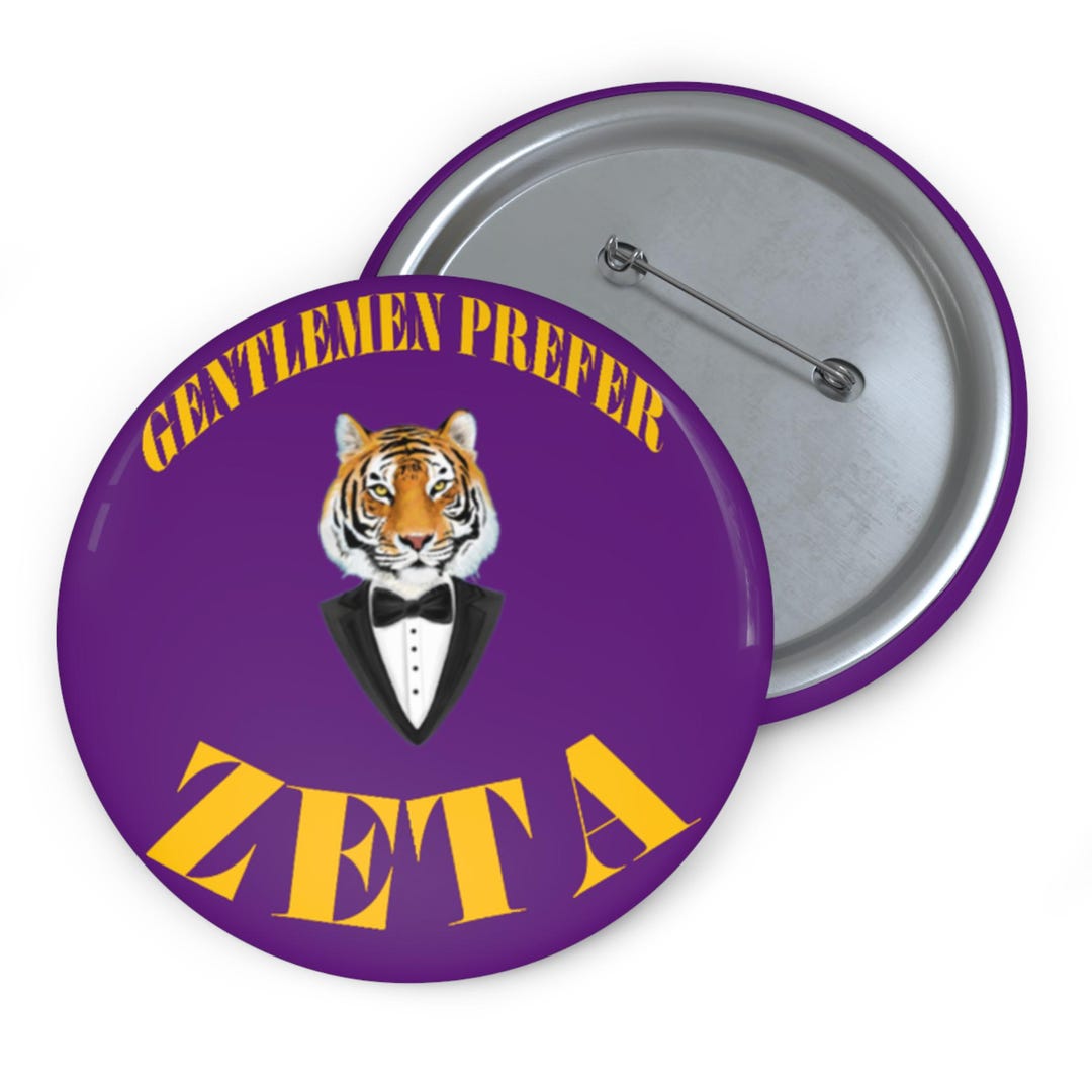 Gentlemen Prefer Zeta Pin Buttons - Etsy