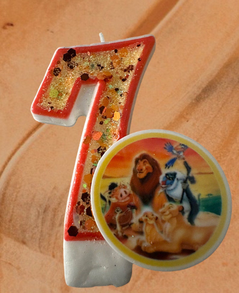 Lion King Single Birthday Candle - Etsy